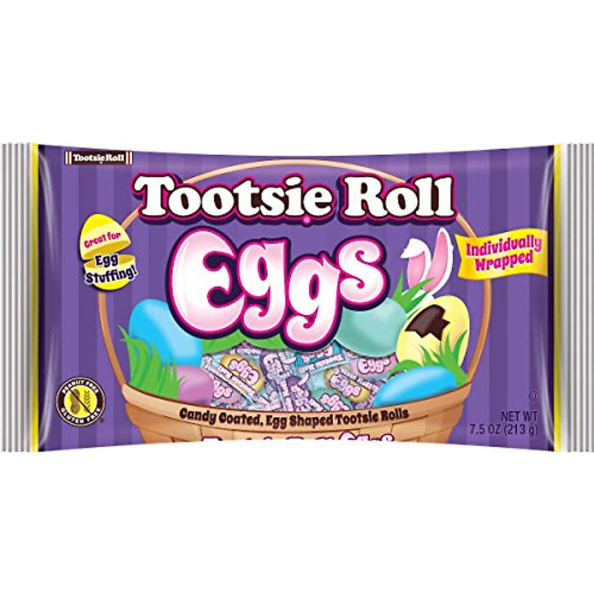 Tootsie Roll Eggs Easter Candy Basket Filler 7.5oz (Pack of 2)