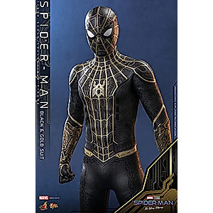 Hot Toys 1:6 Spider-Man Black & Gold Suit - Spider-Man: No Way Home