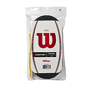 WILSON Pro Tennis Overgrip - 30 Pack, Black