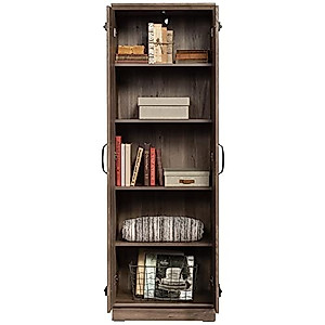 Sauder HomePlus 2-Door Farmhouse Storage Cabinet Salt Oak, Salt Oak Finish