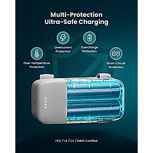 Battery Pack for Oculus/Meta Quest 2, Accessories for Oculus Quest 2, GEEKERA 6700mAh VR Power Bank for Extra 2.5-3.5H Playtime, Compatible with Original Oculus Quest 2 and Elite Strap, Quick Install