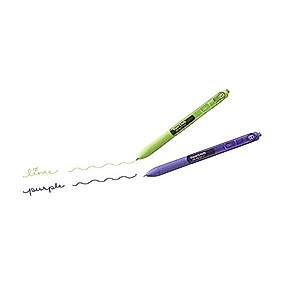 Paper Mate Inkjoy Gel Retractable Gel Ink Pens, Pack of 10 (Purple, Medium Point)