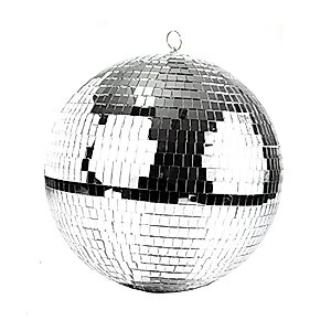 Disco Ball – Fun and Bright Disco Ball Ornament – 12-inch Large Disco Ball Décor for Parties, Weddings, Events – Fun and Classic Mirror Ball with Glass Pieces – Shiny and Elegant Design