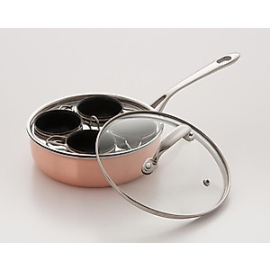 4 Pc Replacement Egg Cups Nonstick Coating - Black