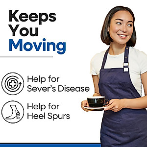 Gel Heel Pads for Shoes Heel Pain Relief | Plantar Fasciitis Heel Cups | Heel Cushion Heel Spur Relief | Silicone Heel Protector Insoles | Sore Bruised Feet | Heel Inserts for Women & Men (LRG 3-PAIR)