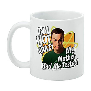 GRAPHICS & MORE Big Bang Theory Sheldon Cooper I'm Not Crazy Ceramic Coffee Mug, Novelty Gift Mugs for Coffee, Tea and Hot Drinks, 11oz, White