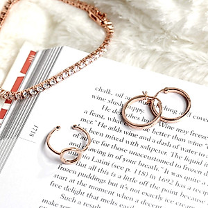 PAVOI 14K Yellow Gold Karma Open Circle Ring | Gold Plated Adjustable Rings for Women | Stackable Rings