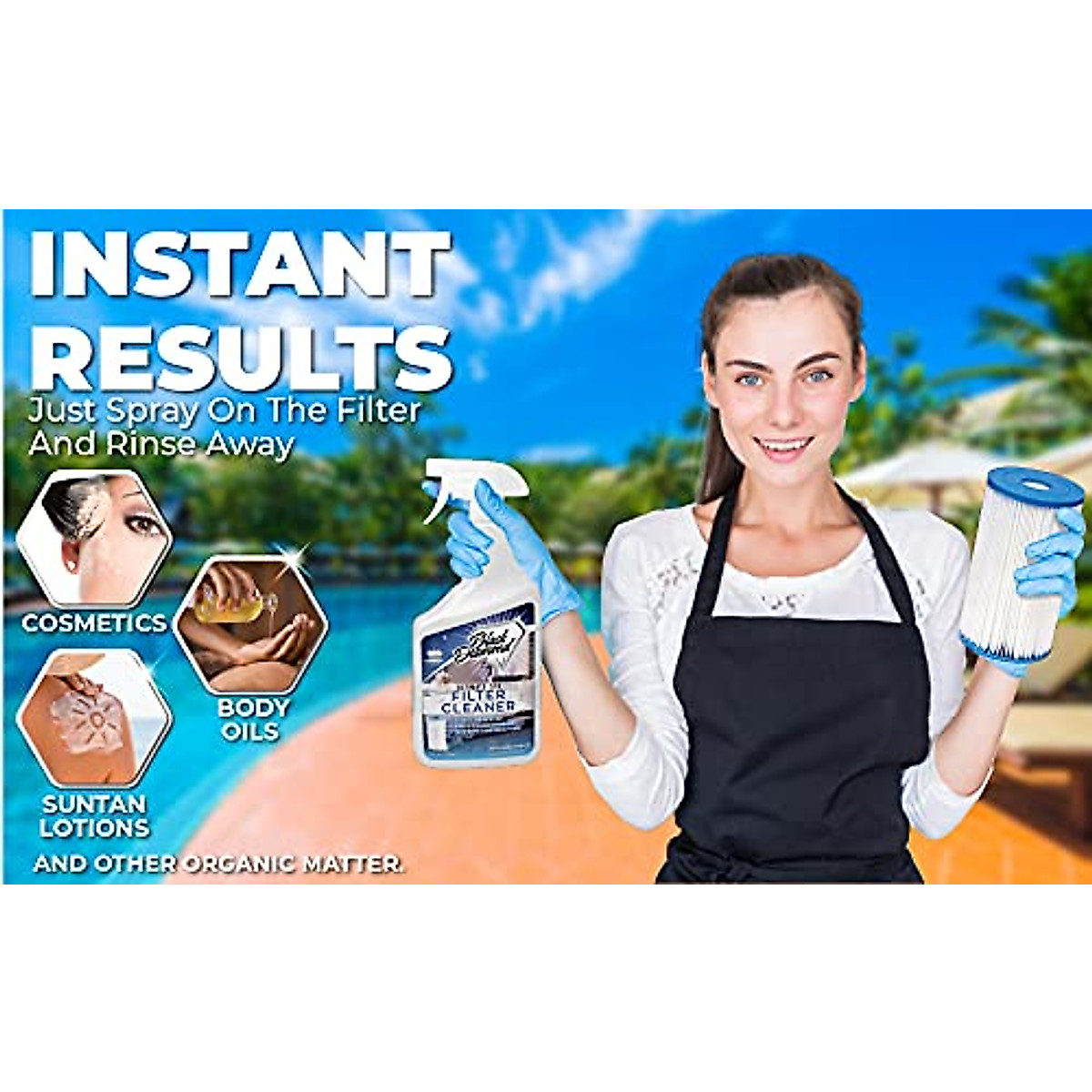 Black Diamond Stoneworks Ultimate Spa Filter Cleaner Fast-Acting Spray for Hot Tub & Pool Filters.Bundle