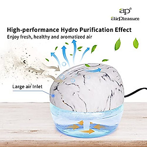 ap airpleasure 2-Pack Water-Based Purifier Air Washer, Air Revitalizer & Fresh Aire Freshener, Air Fresher with 7 LED Color Changing Mood Light for Rooms