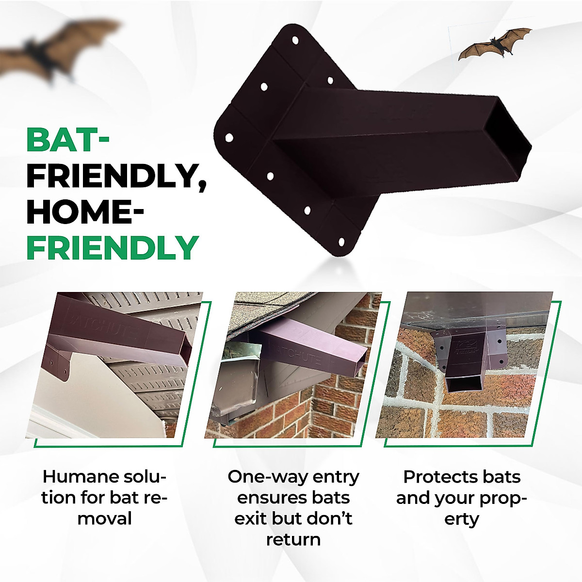 Rhino Excluders® BATCHUTE™ One Way Cone for Bats - Reusable Bat Excluder Valve – One Way Entry Capture Device – Prevent re-Entry of Bats-Safe Eviction & Effective Bat Catcher Ideal for Attics
