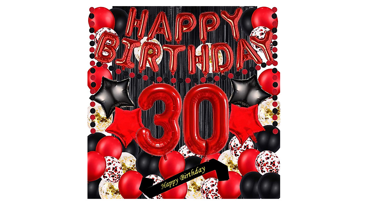 Red 30th Birthday Party Decorations for a Memorable Celebration