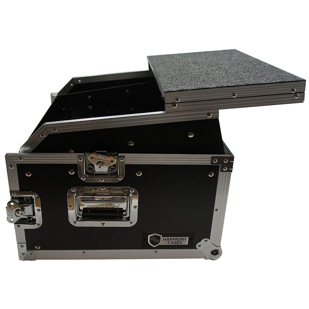 Harmony Audio Cases HCM4ULT DJ Laptop Glide 10U Slant Top 6U Vertical Rack Case New