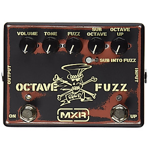 MXR SF01 Slash Octave Fuzz Effects Pedal Bundle with 4 MXR Right Angle Patch Cables