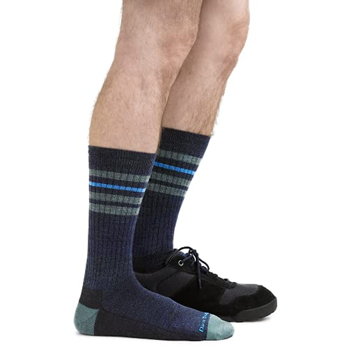 Darn Tough Men's Letterman Crew Lightweight Sock (Style 6069) - Charcoal, X-Large