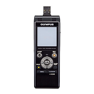 Olympus WS-853 Digital Voice Recorder (Black) with Hard-Case Bundle (3 Items)