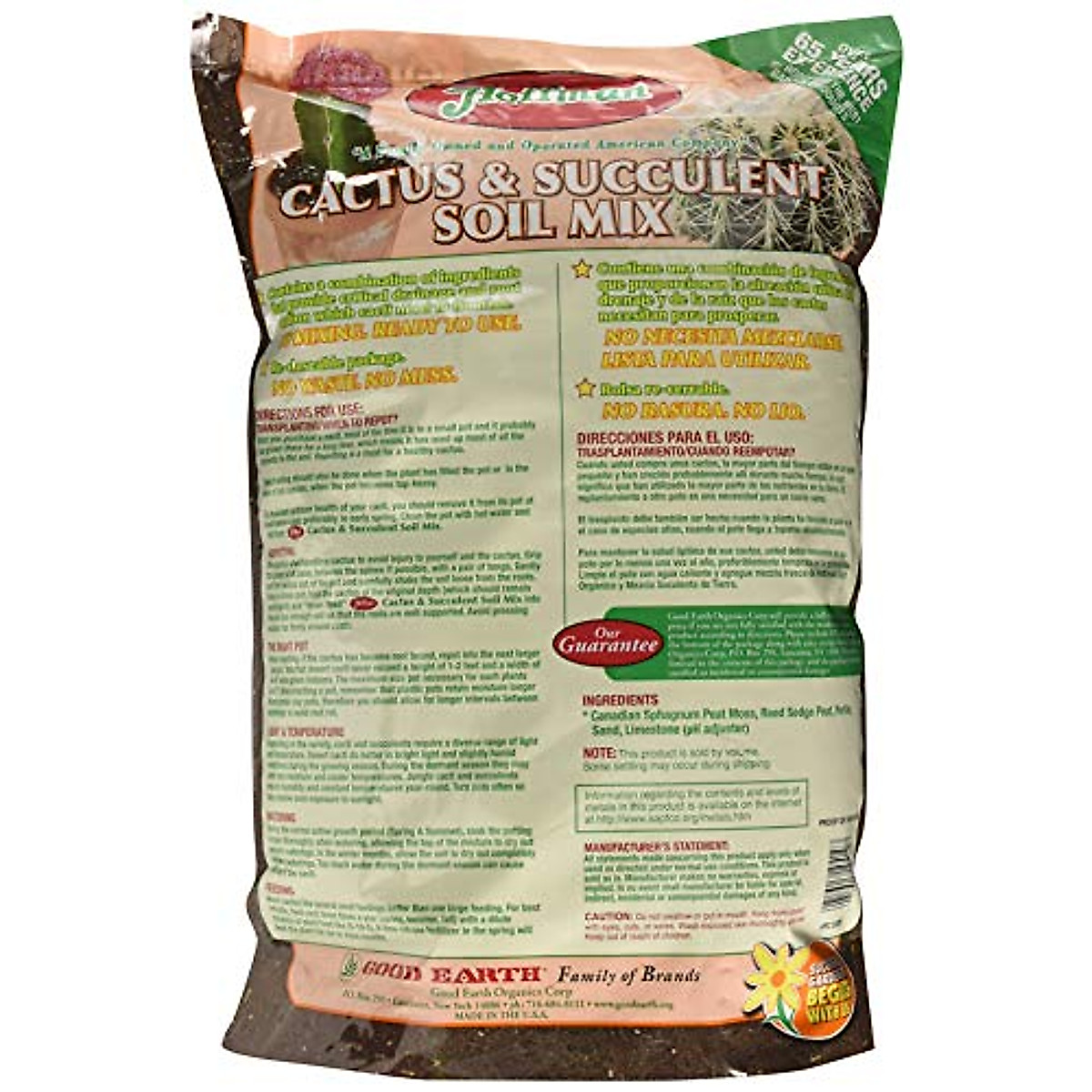 Hoffman 10410 Organic Cactus and Succulent Soil Mix, 10 Quarts