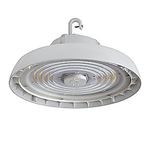 Metalux 13 in. Round 400-Watt Equivalent Integrated LED White High Bay Light
