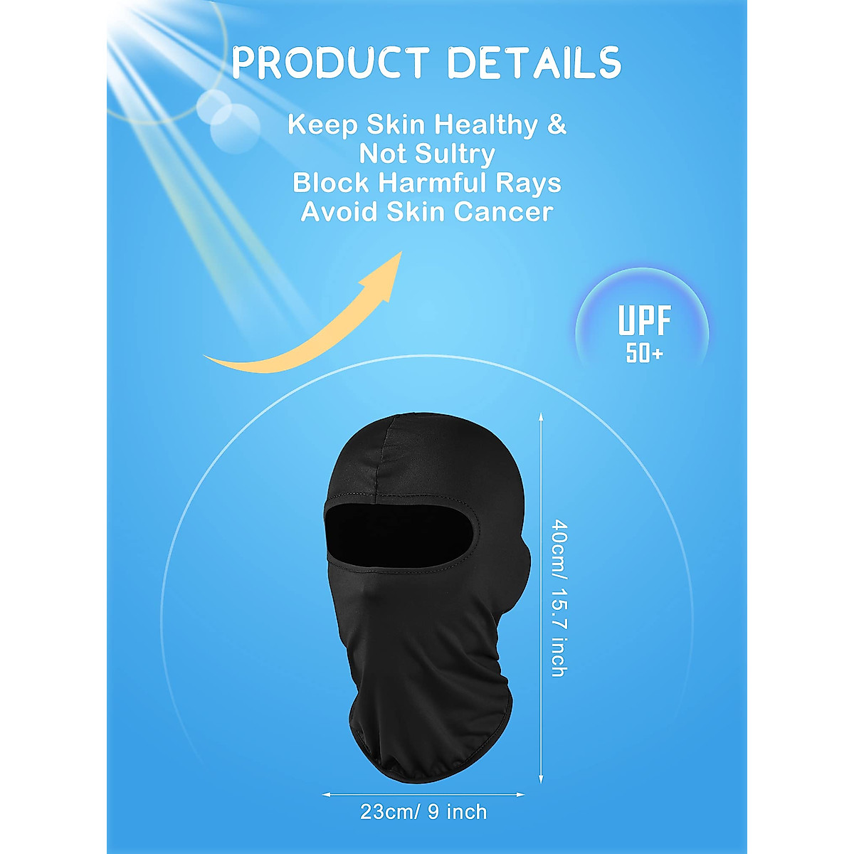 12 Pieces Sun Protection Balaclava Full Face Cover Sun UV Protection Face Protective Cover for Outdoor Sports (Popular Color,Popular Style)