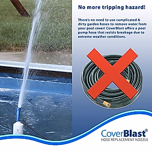 CoverBlast Pool Cover Pump Accessory - Easy-to-Install Hose Replacement Nozzle for Pool Pump