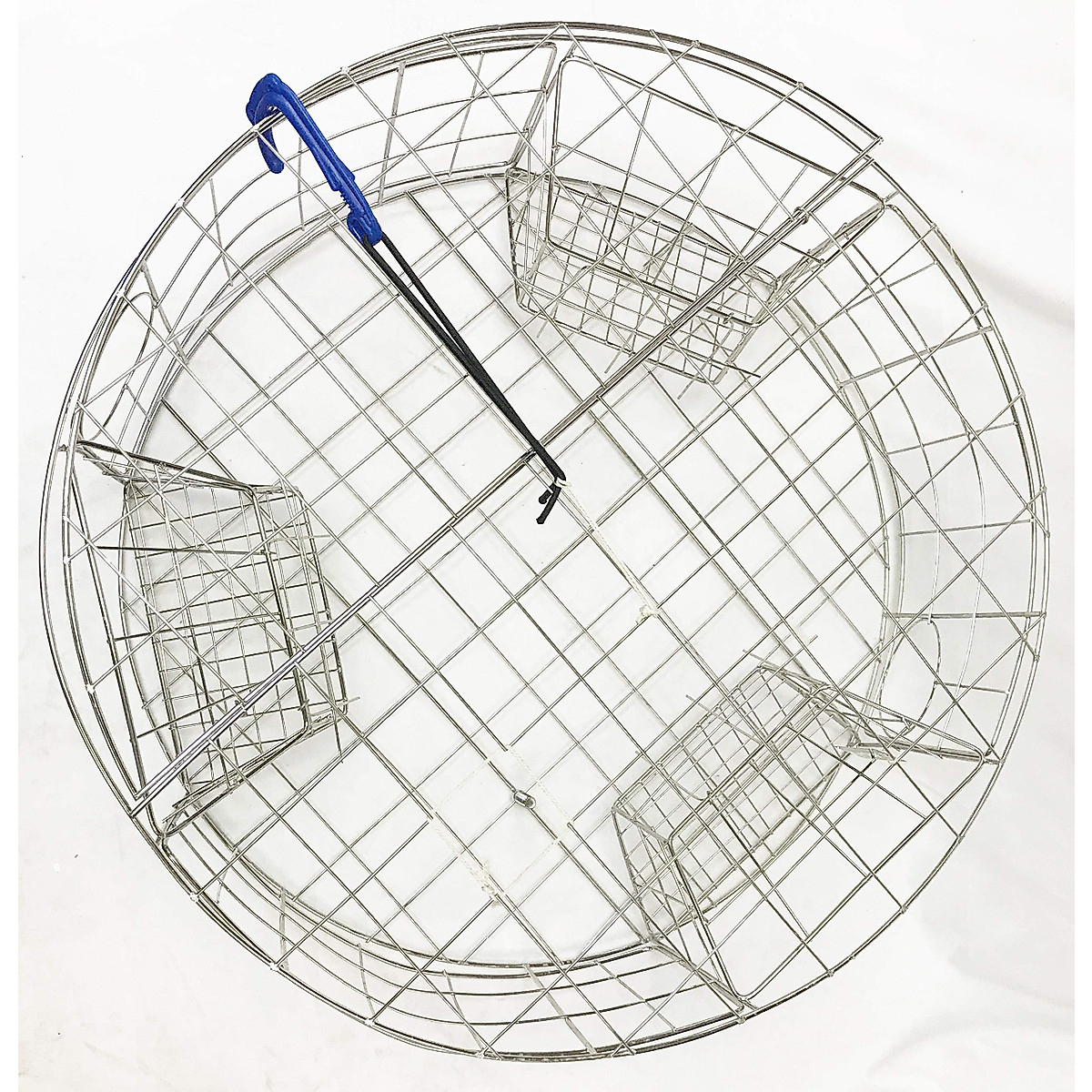 KUFA Sports 30"x12" Stainless Steel Crab Trap & Accessories Combo (CT120+CA30Q7+ZIN)