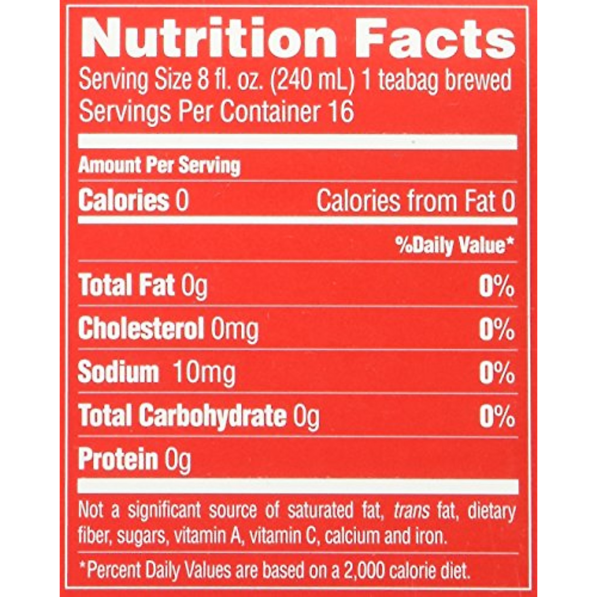 Dynasty 100% Natural Chinese Restaurant Tea Net Weight 1.13 oz. (32g) pack of 16 teabags