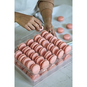 Vend Exchange Macaron Storage Freezer box - Large Storage Box with 2 Macaron Containers - Stores 70 Macarons