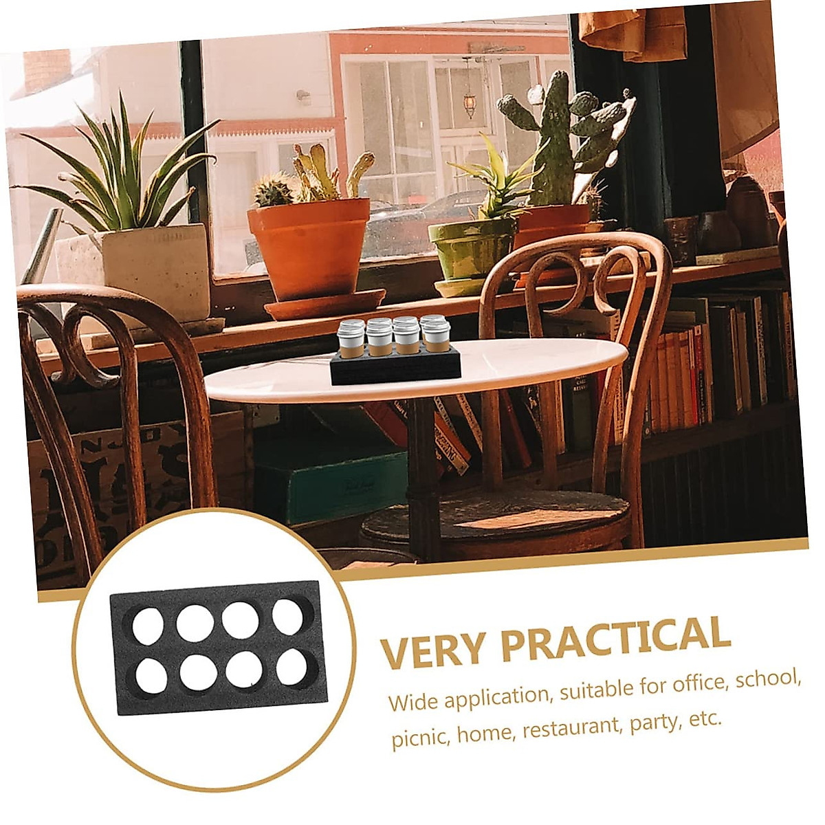 4 Pcs Milk Tea Cup Holder Cup Fixing Packing for Cup Drink Carrier Tray to Go Coffee Cup Holder 8 Cup Accesorios Auto Takeout Coffee Cup Holder Universal Bottle Rack Epe re-usable