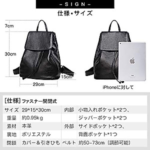 Genuine Leather Backpack for Women Elegant Ladies Travel Shoulder Bag