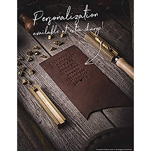 iPad Pro 12.9 inch leather case | Wood Brown, iPad Pro 11 cover, 10.2 inch sleeve, 100% wool felt, pencil holder handmade Crazy Horse leather tablet bag, NEW 2020 iPad Air 10.9 inch, Crazy Horse Craft