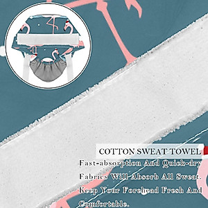 Adjustable Scrub Bouffant Caps, 2 Packs Christmas Flamingo Working Hat Hair Cover with Ponytail Pouch, Soft Surgical Nurse Cap