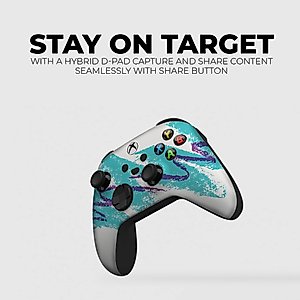DreamController Kingdoom Hearts City Blue Custom X-box Controller Wireless compatible with X-box One/X-box Series X/S Proudly Customized in USA with Permanent HYDRO-DIP Printing (NOT JUST A SKIN