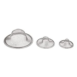 Camco Sink and Shower Drain Strainers | Designed to Keep Food and Hair Out of Plumbing | 3-Pack (42273)