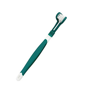 YuanHolumid Dog Toothbrush, Triple Headed Toothbrush Dog Toothbrush for Pet Dental Care Health Supplies