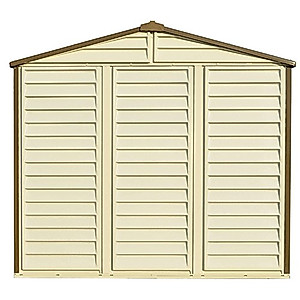 Duramax 30115 StoreAll Vinyl Storage Shed, Offwhite/Brown