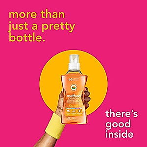 Method Liquid Laundry Detergent, Ginger Mango, 66 Loads Per Bottle, Hypoallergenic + Biodegradable Formula, Plant-Based Stain Remover, 53.5 Fl Oz (Pack of 1)
