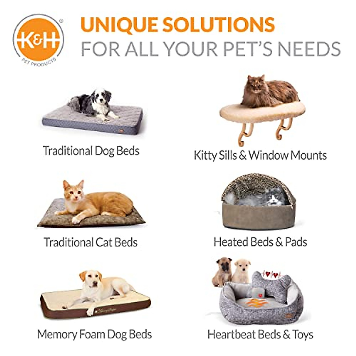 K&H PET PRODUCTS Self-Warming Lounge Sleeper Dog Bed Medium 24 X 30 Inches Brown Paisley Print