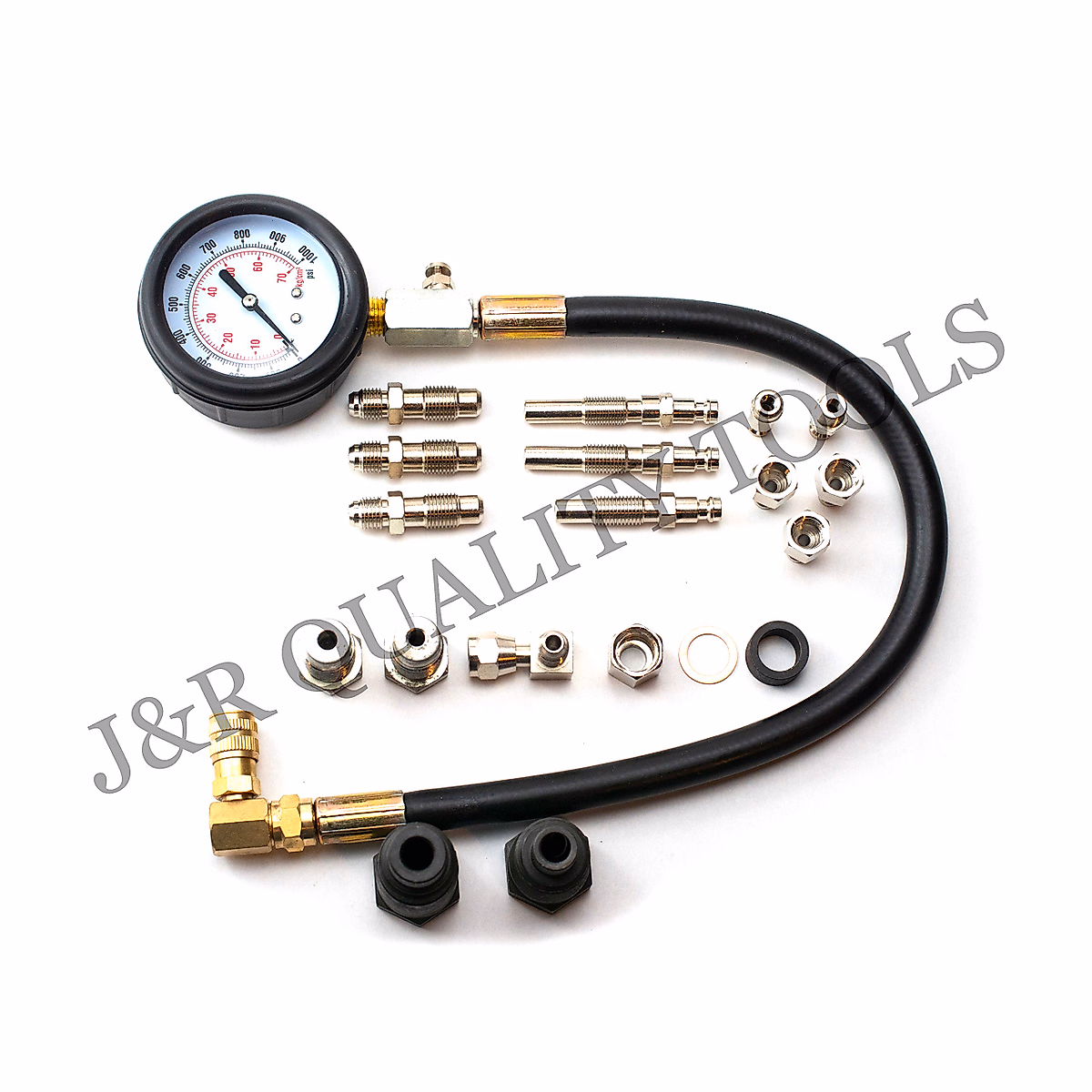 VCT Diesel Engine Compression Cylinder Pressure Tester Gauge Set 0-1000 psi
