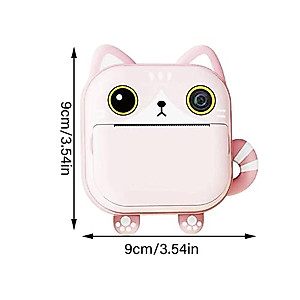 Kids Instant Print Camera | Mini Kids Camera with 2.4in HD Large Screen & Dual Lens,Cute Kids Camera for Girls Boys, Toddler Camera with Print Paper for 5-12 Years Old Kids Huugy