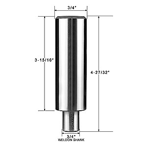 Weldon Shank Adapter JESTUOUS for 3/4 Inch Annular Cutter Extension 100mm Alloy Steel Heavy Duty Tool
