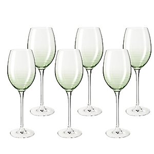 LEONARDO 018083 Verde Cheers Wine Glass, Verde Green (Pack of 6)
