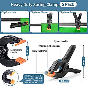 Hemmotop Green Screen Backdrop with Stand Kit for Photography 5x6.5ft, Chromakey Virtual GreenScreen Background Sheet for Zoom YouTube Video Studio Calls, with 5 Clamps