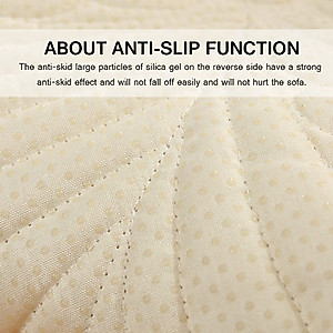 Velvet Quilted Couch Sofa Cover, Soft Sectional Couch Covers, Non-Slip Sofa Slipcover for Dogs Cats Pet Love Seat Recliner Leather L Shaped, Armrest Backrest Cover ( Color : #8 , Size : 45x45cm(1PC Pi