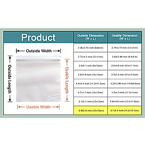 PABCK 5.9x5.9 inch (Inside Size 5.7x5.4 inch) 5.9mil Clear Jewelry Anti Oxidation Bag Clarity Packaging for Zip Resealable Closure Lock Pouch Plastic Pack for Bracelet Rings Earrings Pack of 30