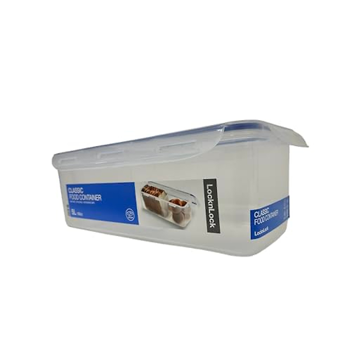 LOCK & LOCK Easy Essentials Food Storage lids/Airtight containers, BPA Free, Bread Box-21.1 Cup, Clear