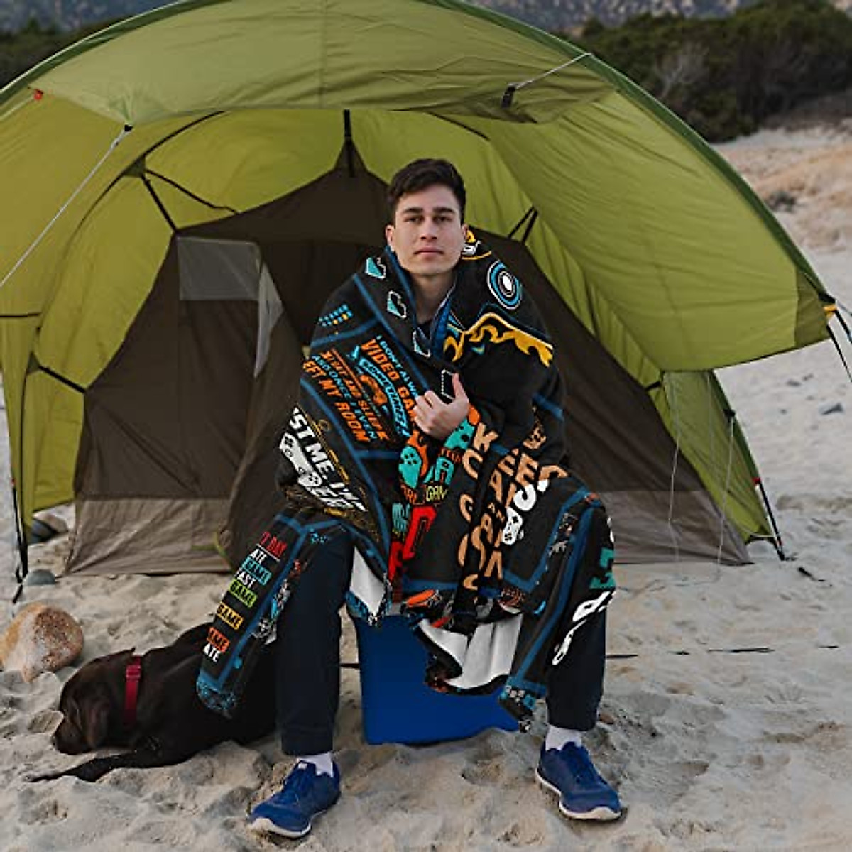 Punofell Best Gaming Gifts for Men - Game Room Decor Gift for Boys/Men - Gamer Gifts Ideas- Gifts for Gamers - Video Game Lover Gifts - Gift for Game Lovers - Gifts for Gaming Blanket 50" x 60"