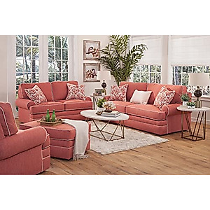 American Furniture Classics Coral Springs Model 8-020-S260C Loveseat with Two Matching Pillows