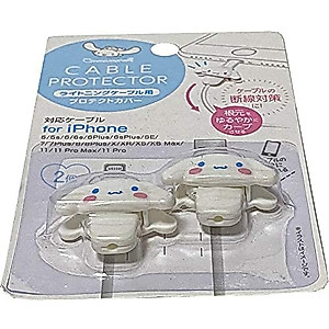 Friend Sanrio Cinnamoroll Cable Protector Cell Phones Accessories 2pcs Set for iPhone (Lightning Cable)