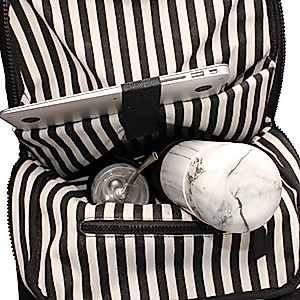 KALMATEH Travel Matera Tote Backpack | Modern Tote Bag for Men, Women and Kids | Backpack with Pockets (Black)