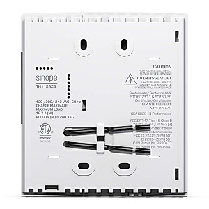 Sinopé Smart ZigBee Thermostat for Electric Baseboard Heating TH1124ZB (Compatible with Alexa) 4000 W / 240 V - Compatible Hub Required