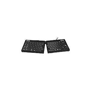 R-Go Tools Goldtouch Go!2 Mobile Wired Keyboard, Black (GTP-0044)